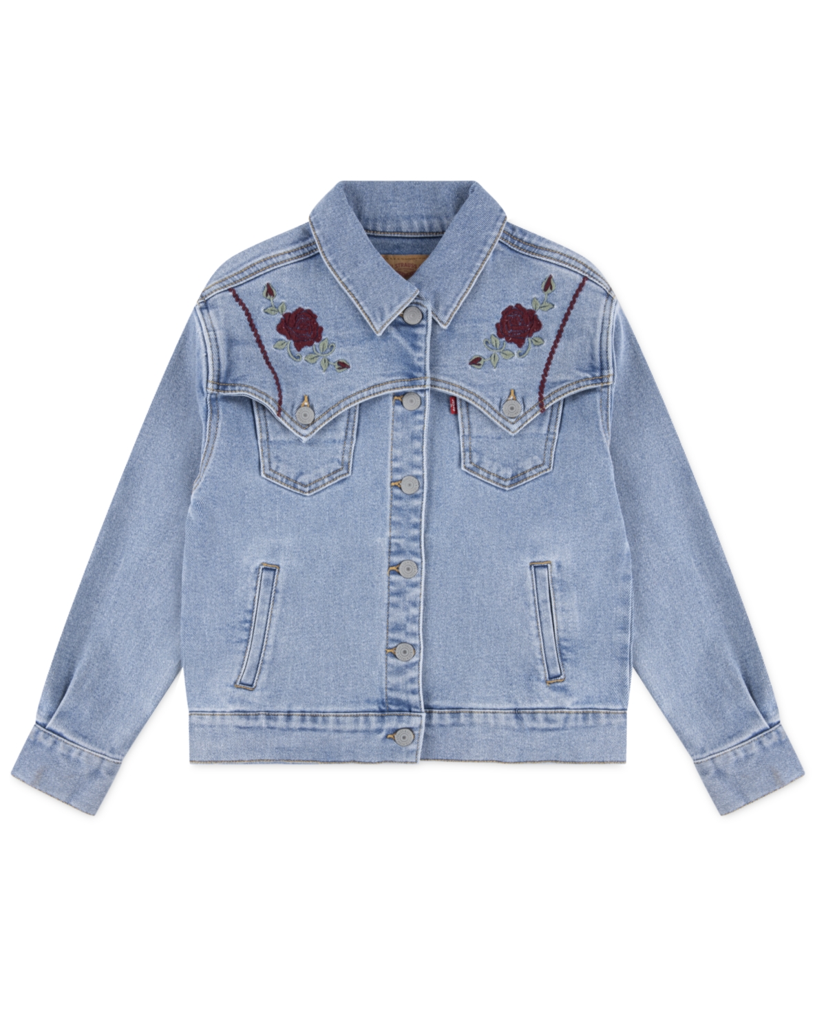 Click here for Levis Big Girls Oversized Western Trucker Jacket -... prices