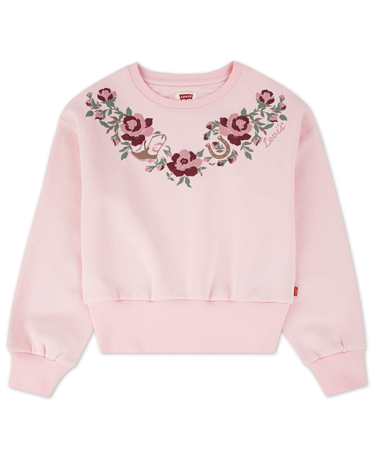 Click here for Levis Big Girls Meet and Greet Western Crewneck Sw... prices