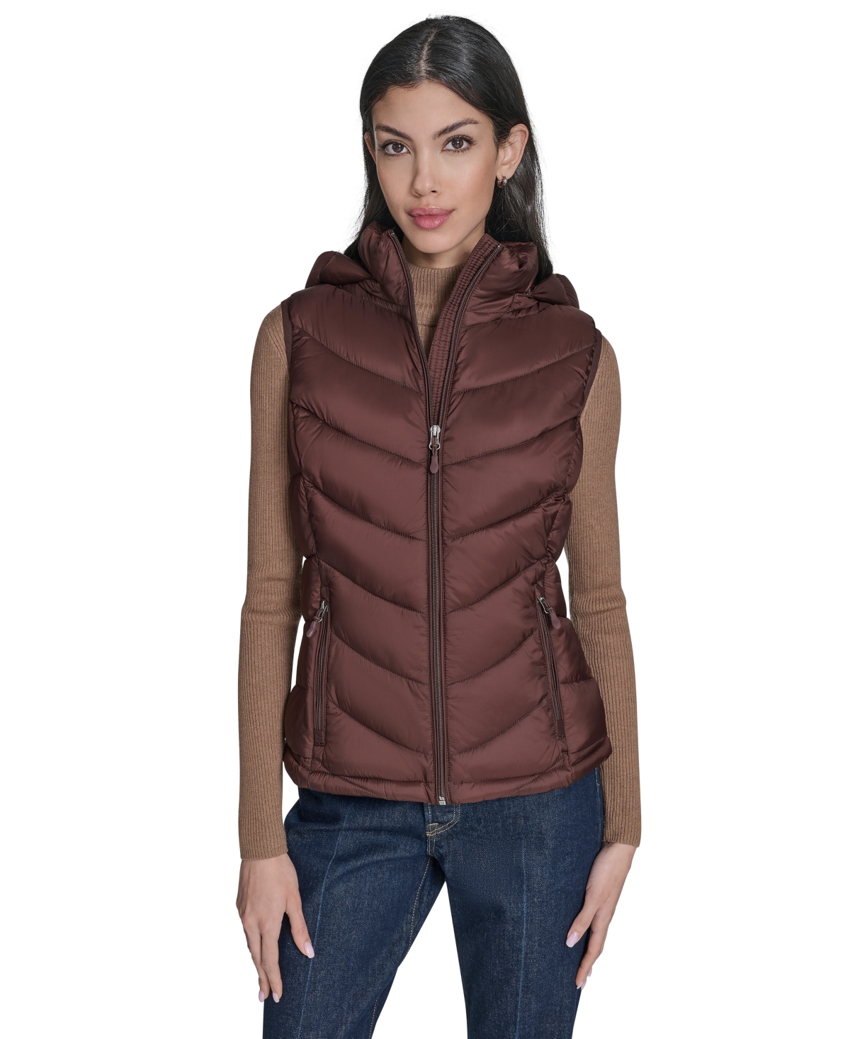 Click here for Charter Club Womens Packable Hooded Puffer Vest  C... prices