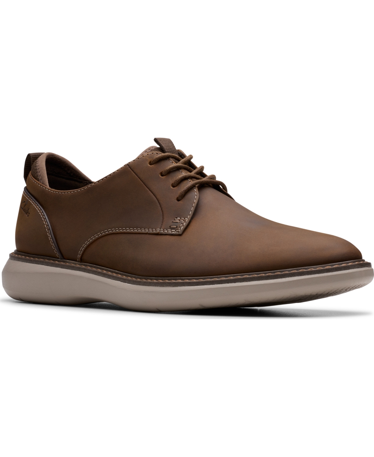 Click here for Clarks Mens Brantin Plain Toe Dress Shoe - Beeswax... prices