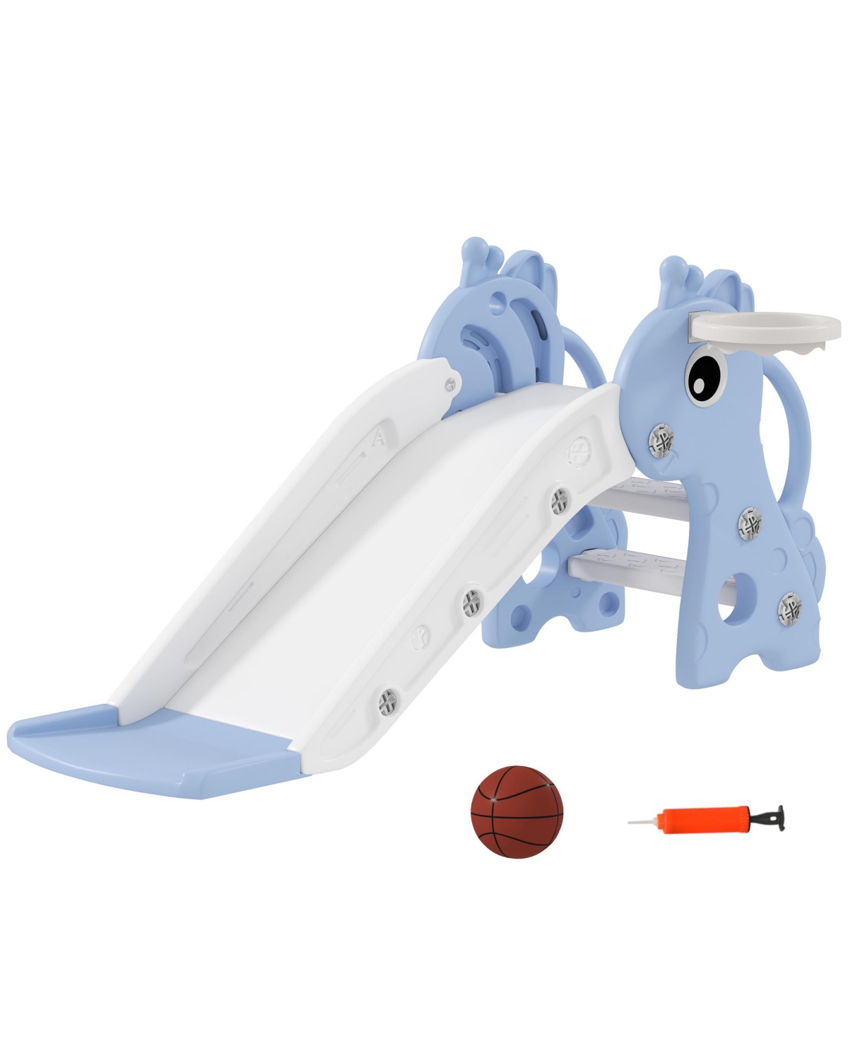 Click here for Qaba Kids Slide with Climber and Basketball Hoop... prices