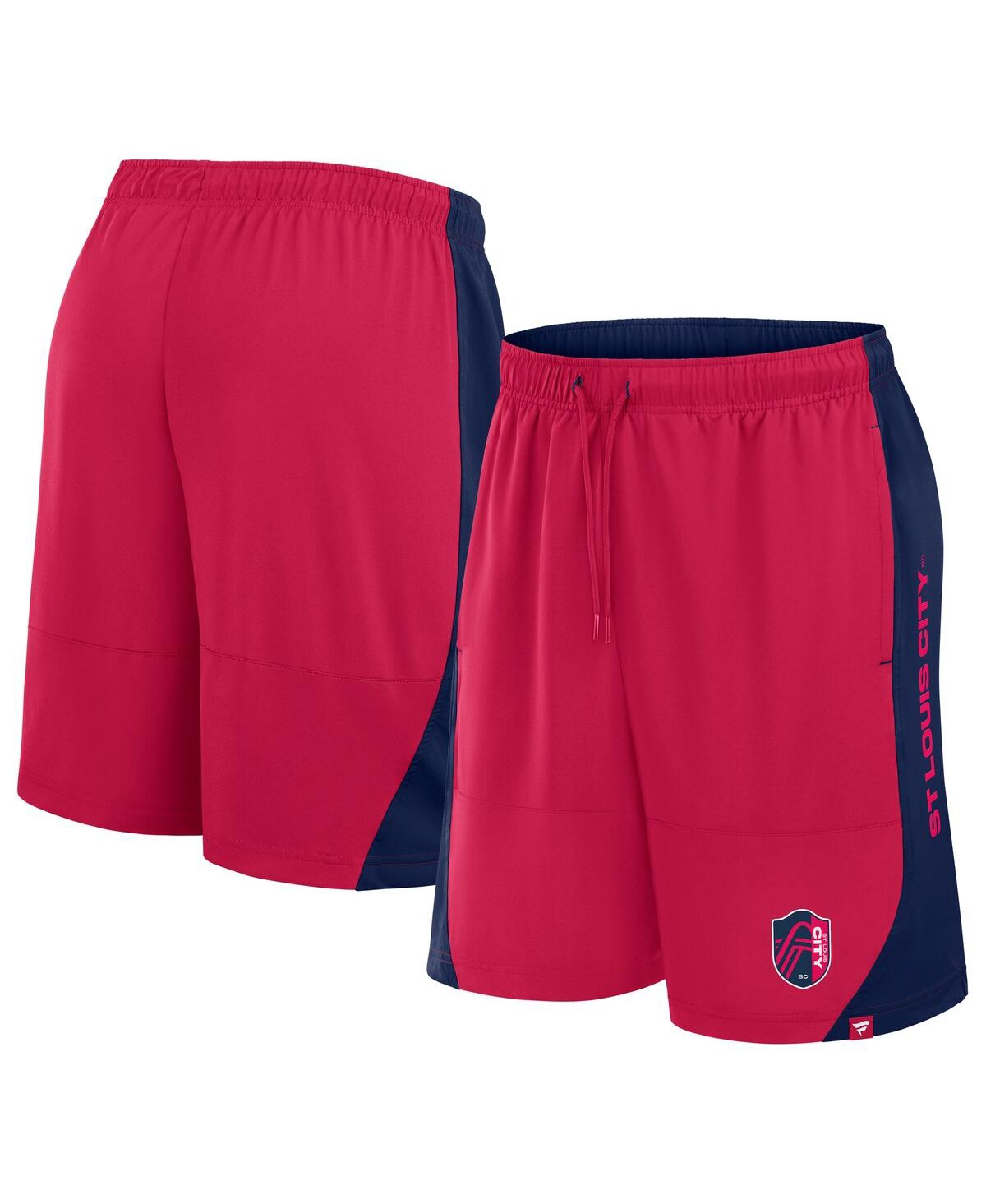 Click here for Fanatics Mens Red St. Louis City Sc Throw-In Short... prices