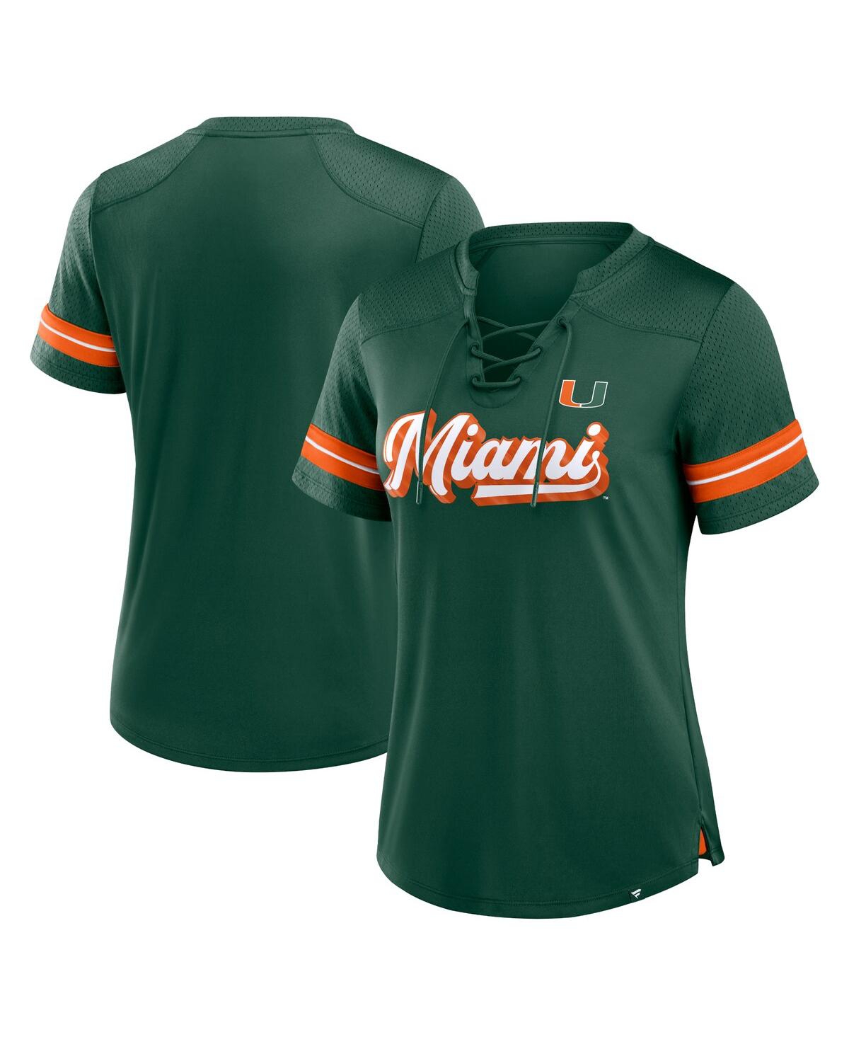 Click here for Fanatics Womens Green Miami Hurricanes Fundamental... prices