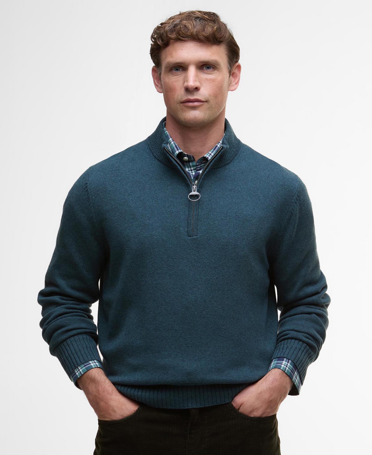 Click here for Barbour Mens Kelson Quarter-Zip Pullover Sweater -... prices