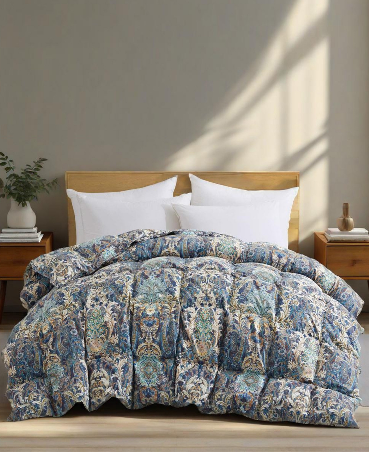 Click here for Unikome Printed All Season White Goose Feather Fib... prices