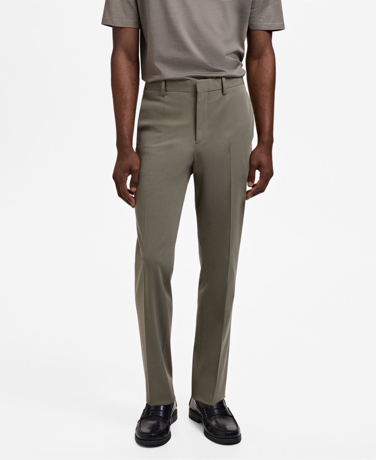 Click here for Mango Mens Stretch Fabric Super Slim-Fit Suit Pant... prices