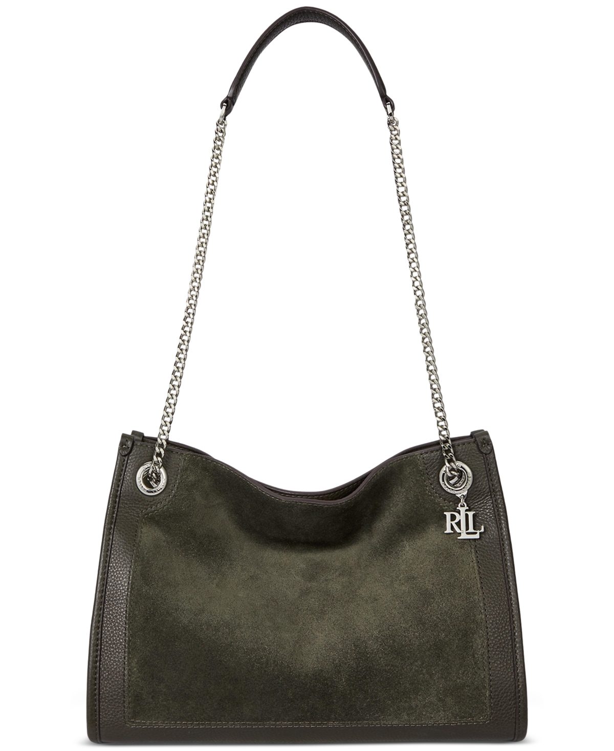 Click here for Lauren Ralph Lauren Bradley Small Suede Tote Bag -... prices