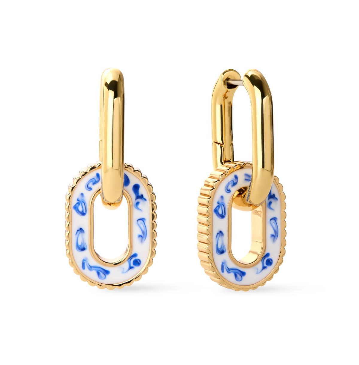 Click here for Ana Luisa Double Hoop Earrings - Ash Double Marble... prices