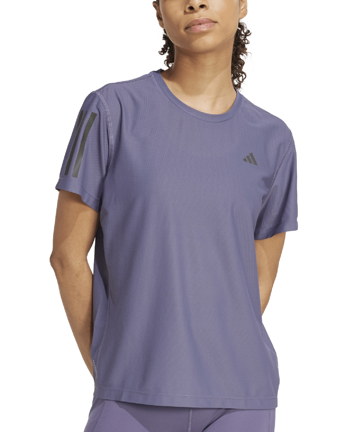 Click here for adidas Womens Own The Run Logo T-Shirt - Preloved... prices