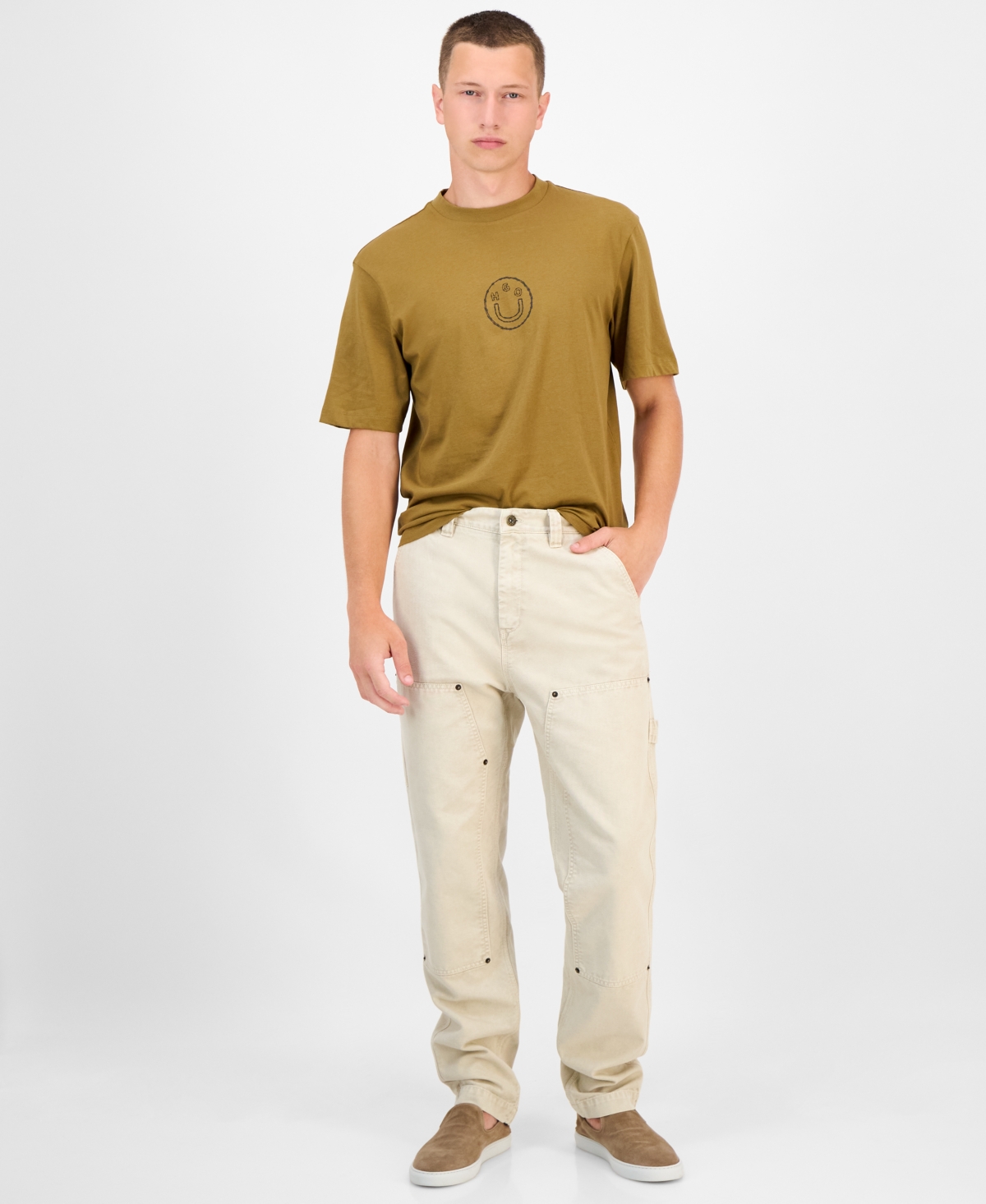 Click here for Hugo By Hugo Boss Mens Giorio Pants - Open White prices
