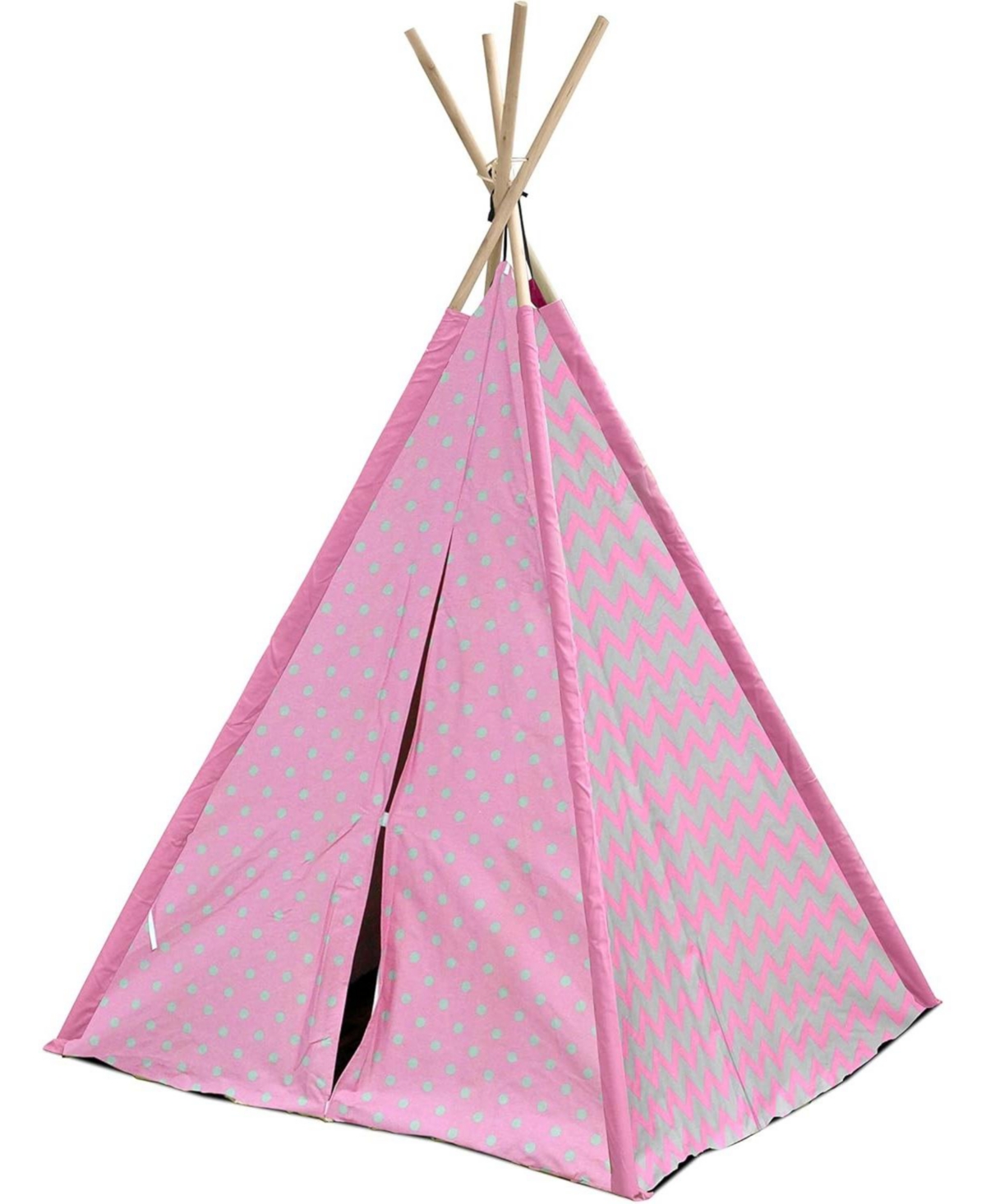 Click here for Cesicia Chevron Dot Play Tent - Pink prices