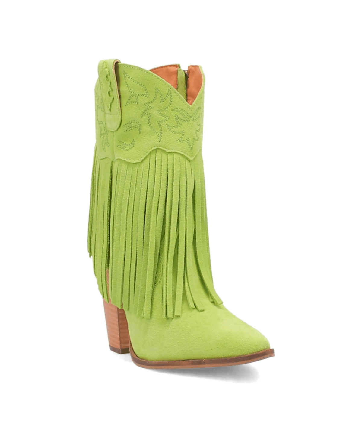 Click here for Dingo Womens Crazy Train Leather Boot - Lime prices