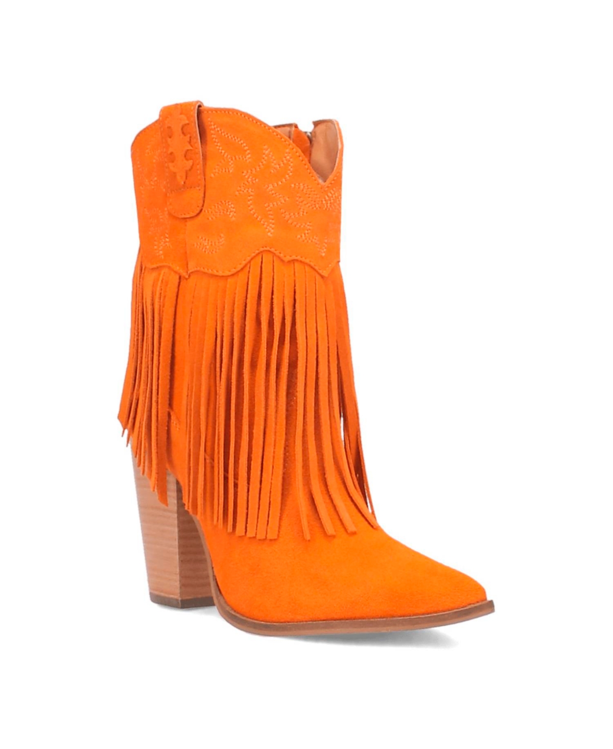 Click here for Dingo Womens Crazy Train Leather Boot - Orange prices