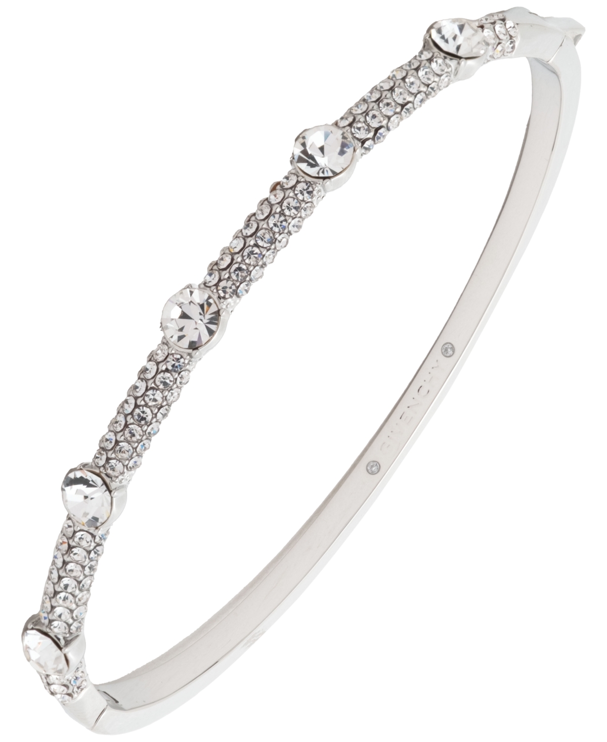 Click here for Givenchy Pave Crystal Bangle Bracelet - Silver prices