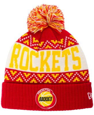 New Era Houston Rockets Biggest Christmas Knit Hat - Macy's