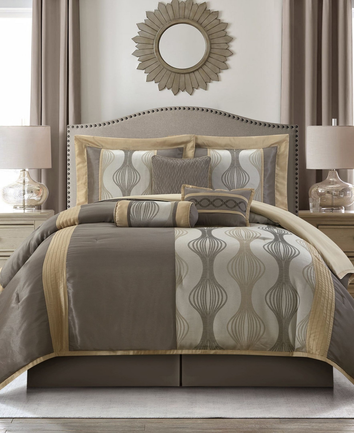 Click here for Stratford Park Kath 7-Piece Comforter Set  King -... prices