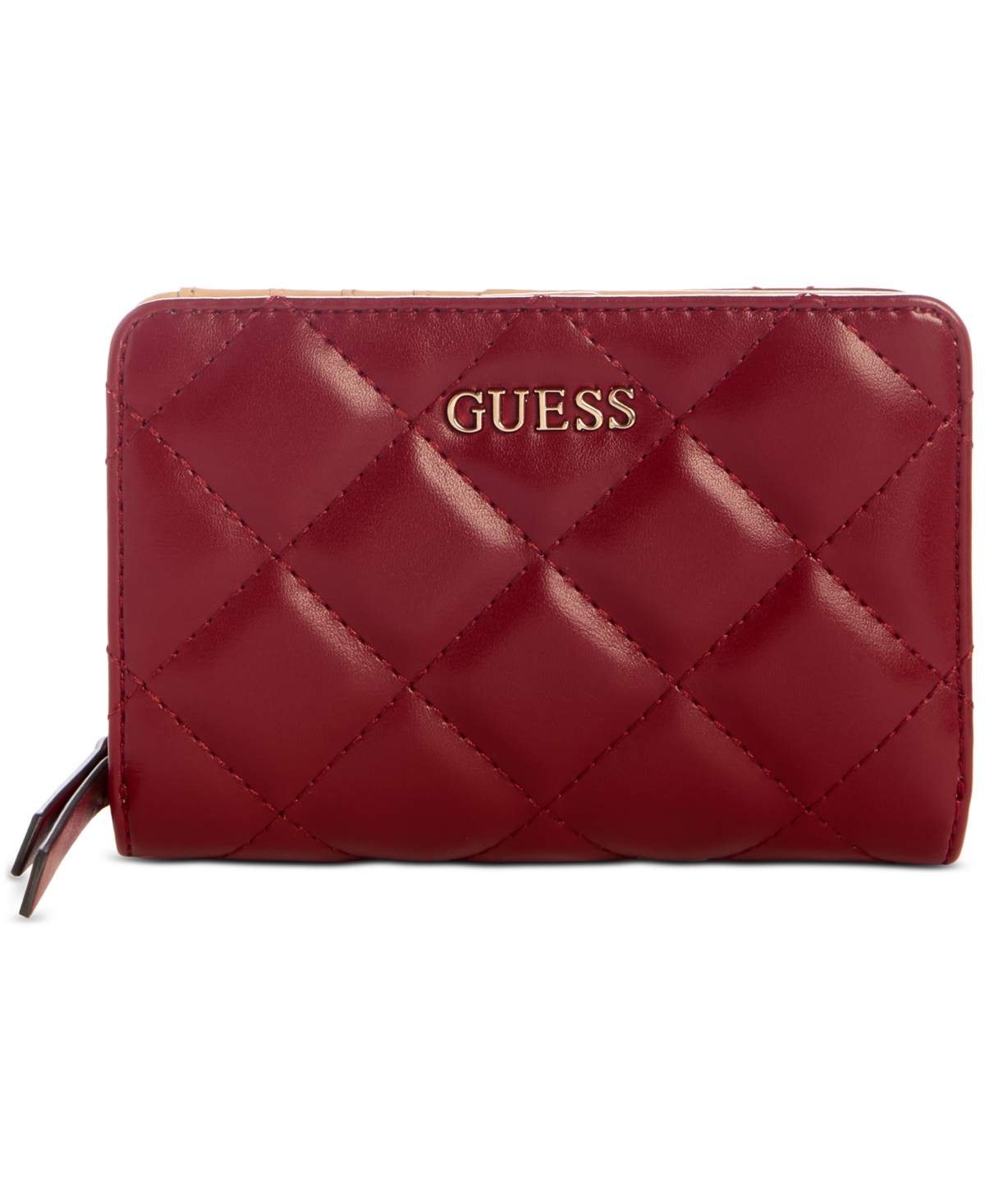 Click here for Guess Tinsley Quilted French Wallet - Red prices