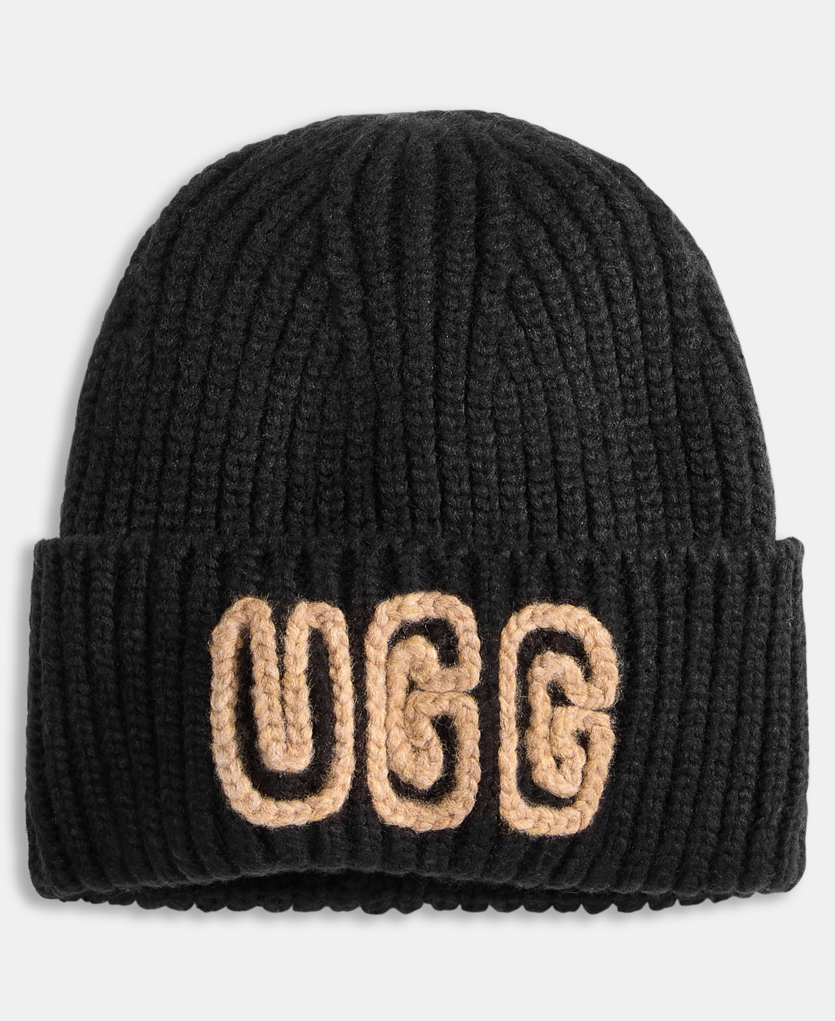 Click here for Ugg Chunky Crafted Rib Beanie - Black prices