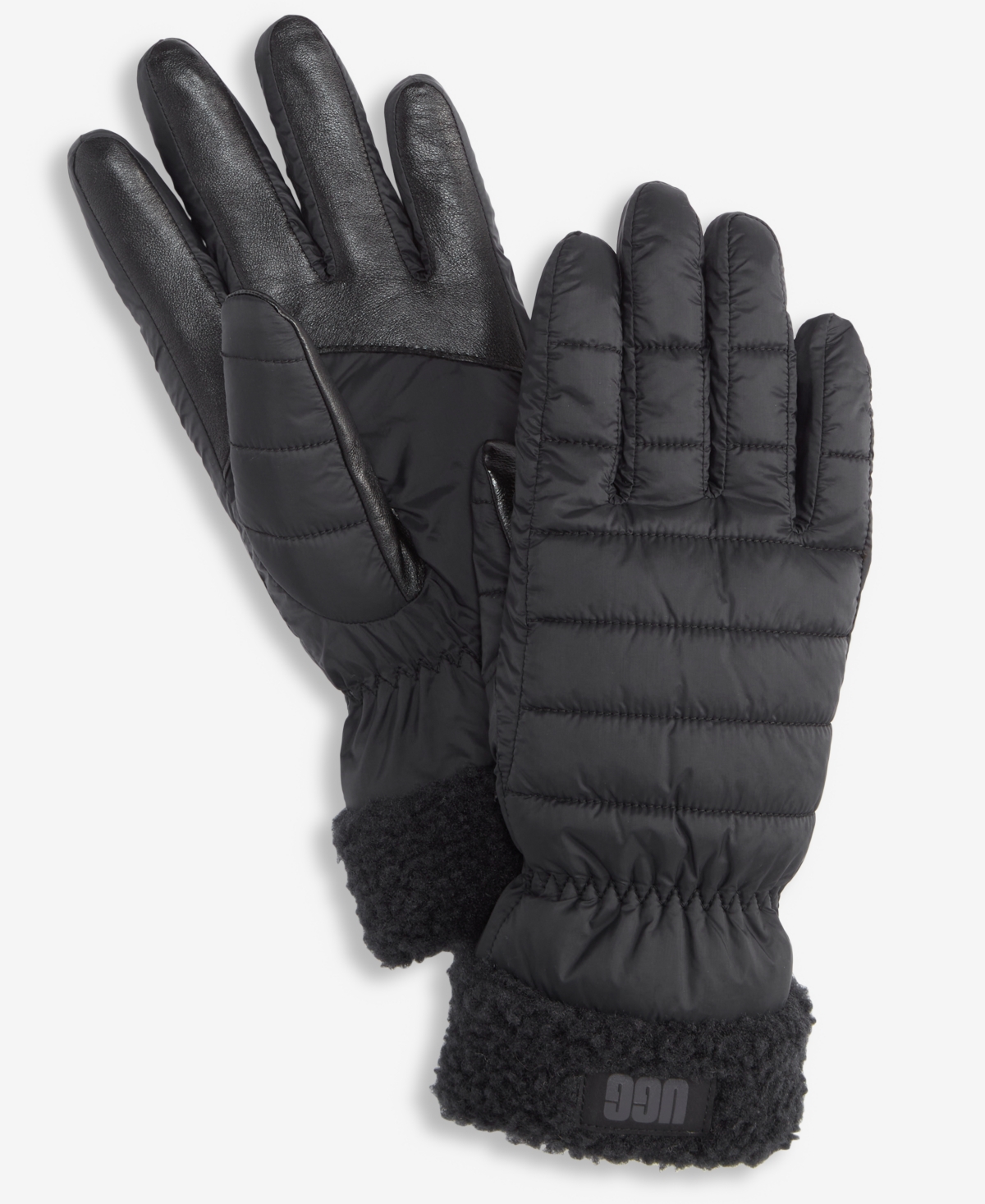 Click here for Ugg fluff Cuff Gloves - Black prices