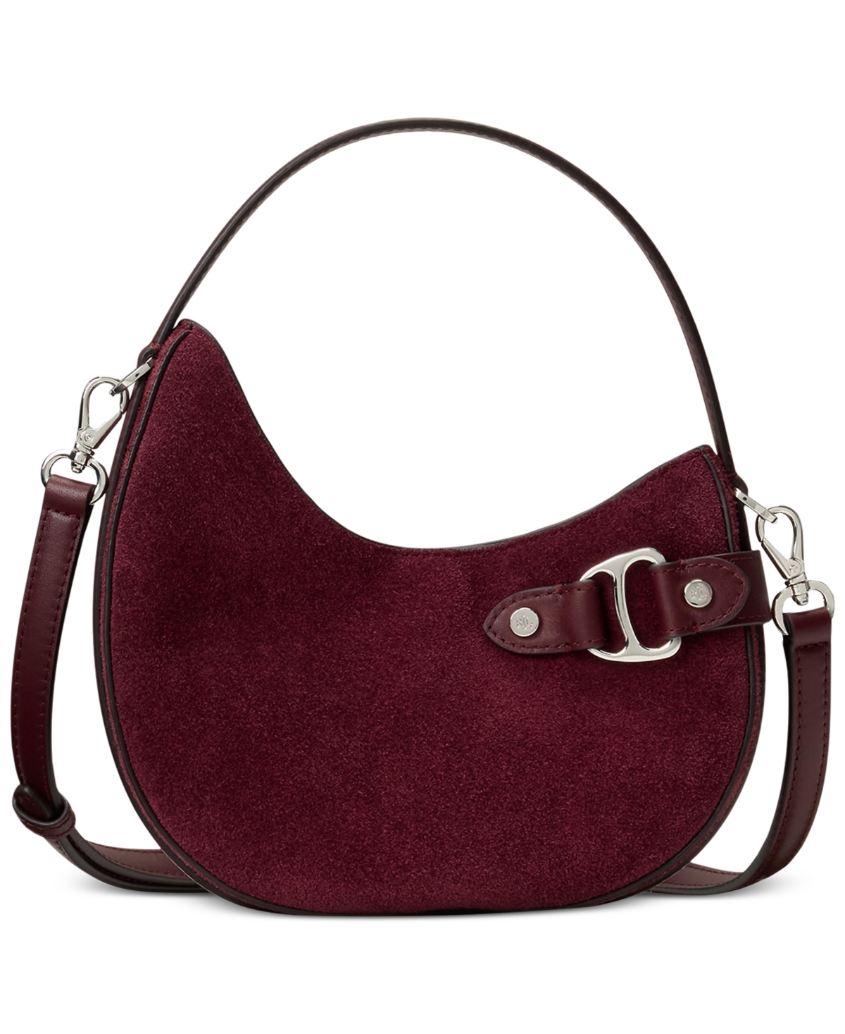 Click here for Lauren Ralph Lauren Tasha Mini Suede Crossbody Bag... prices