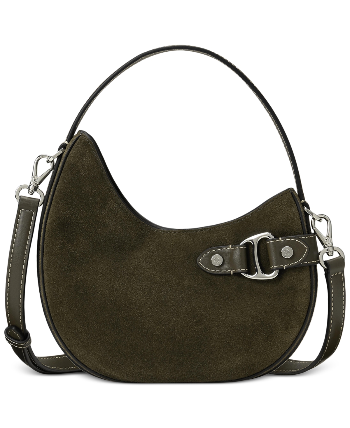 Click here for Lauren Ralph Lauren Tasha Mini Suede Crossbody Bag... prices