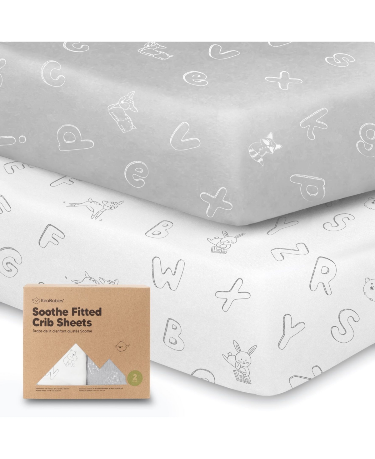 Click here for KeaBabies 2pk Soothe Fitted Crib Sheets Neutral  B... prices