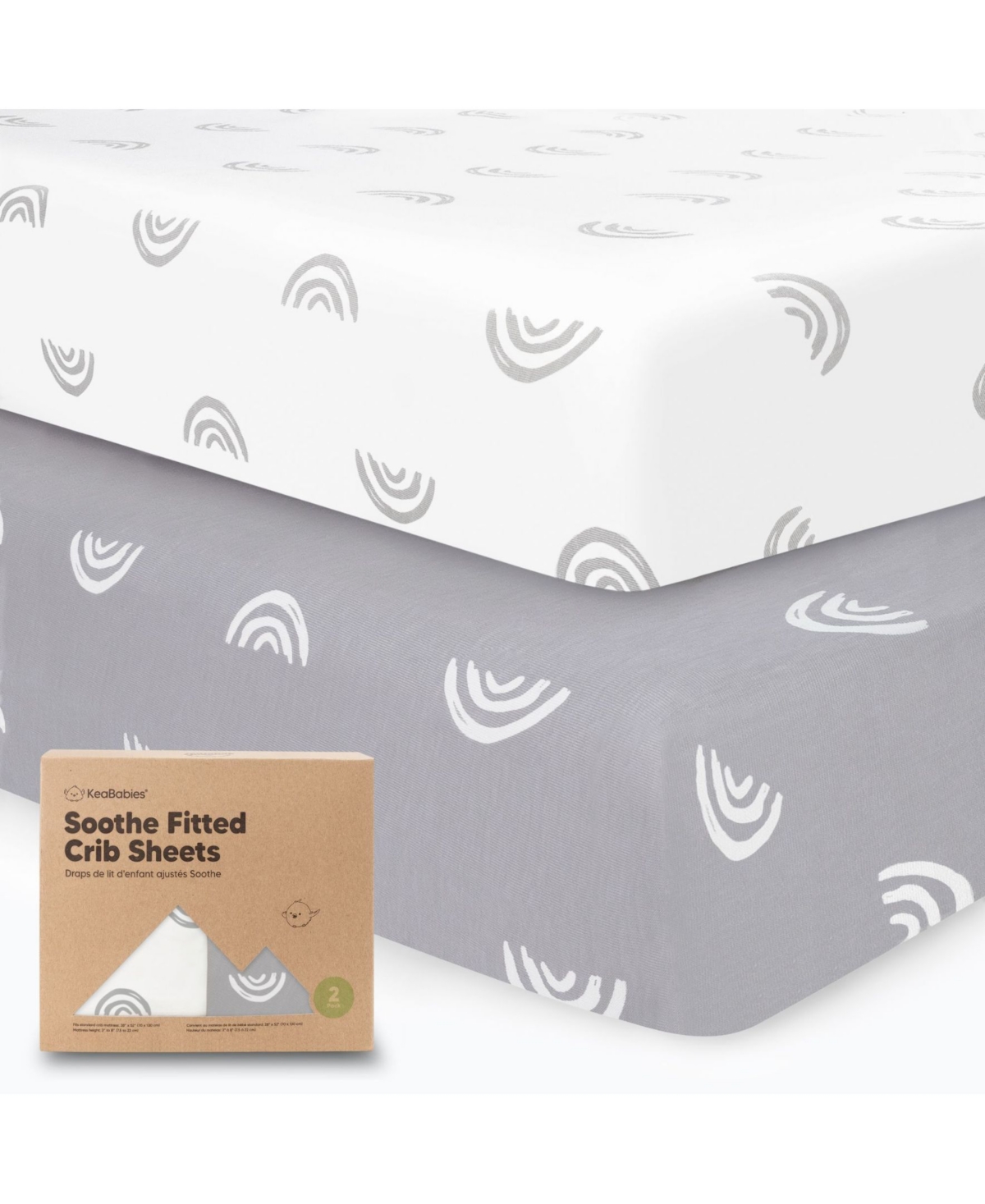 Click here for KeaBabies 2pk Soothe Fitted Crib Sheets Neutral  B... prices