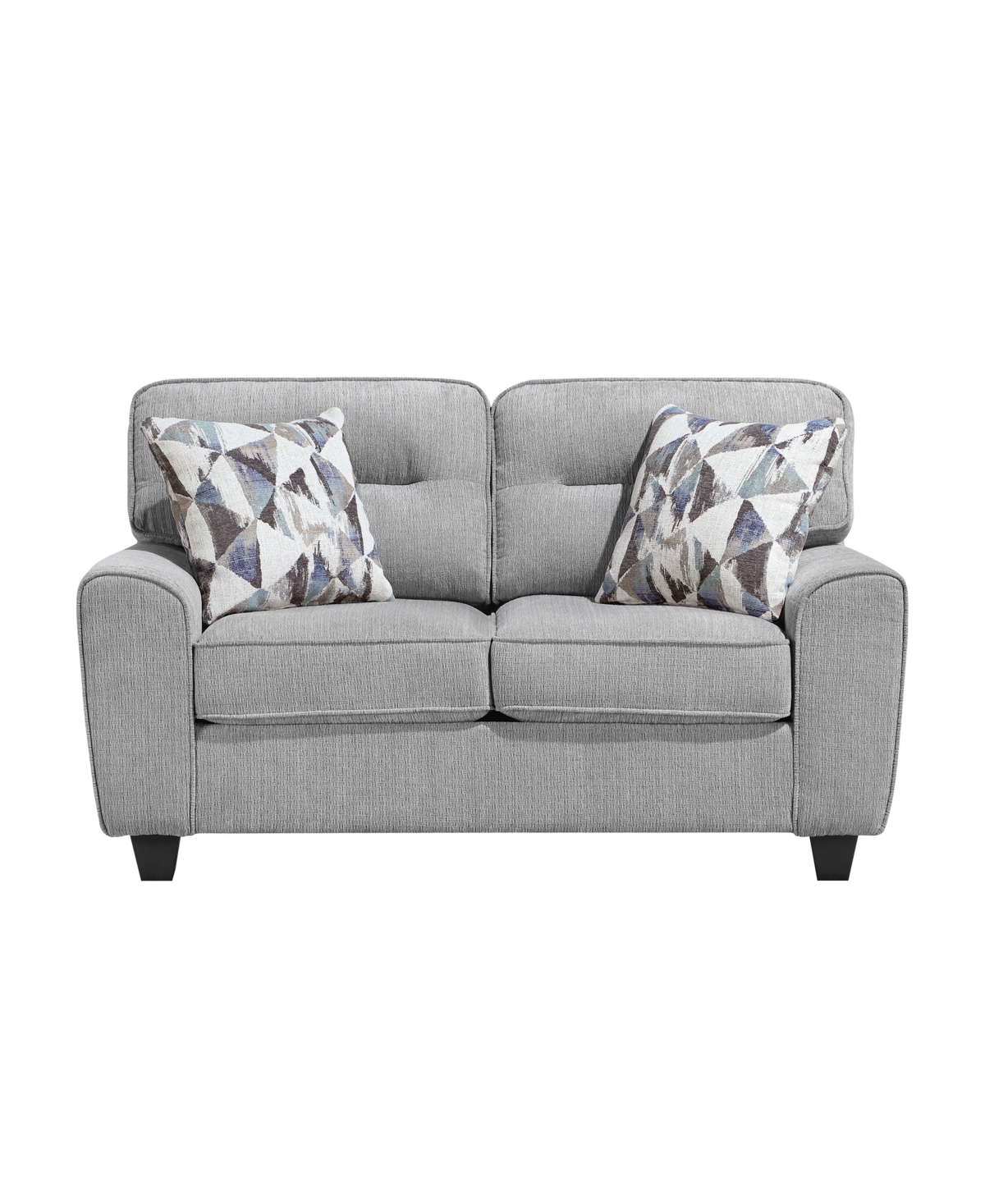 Click here for Homelegance 21 Polyester Columbus Love Seat - Gray prices