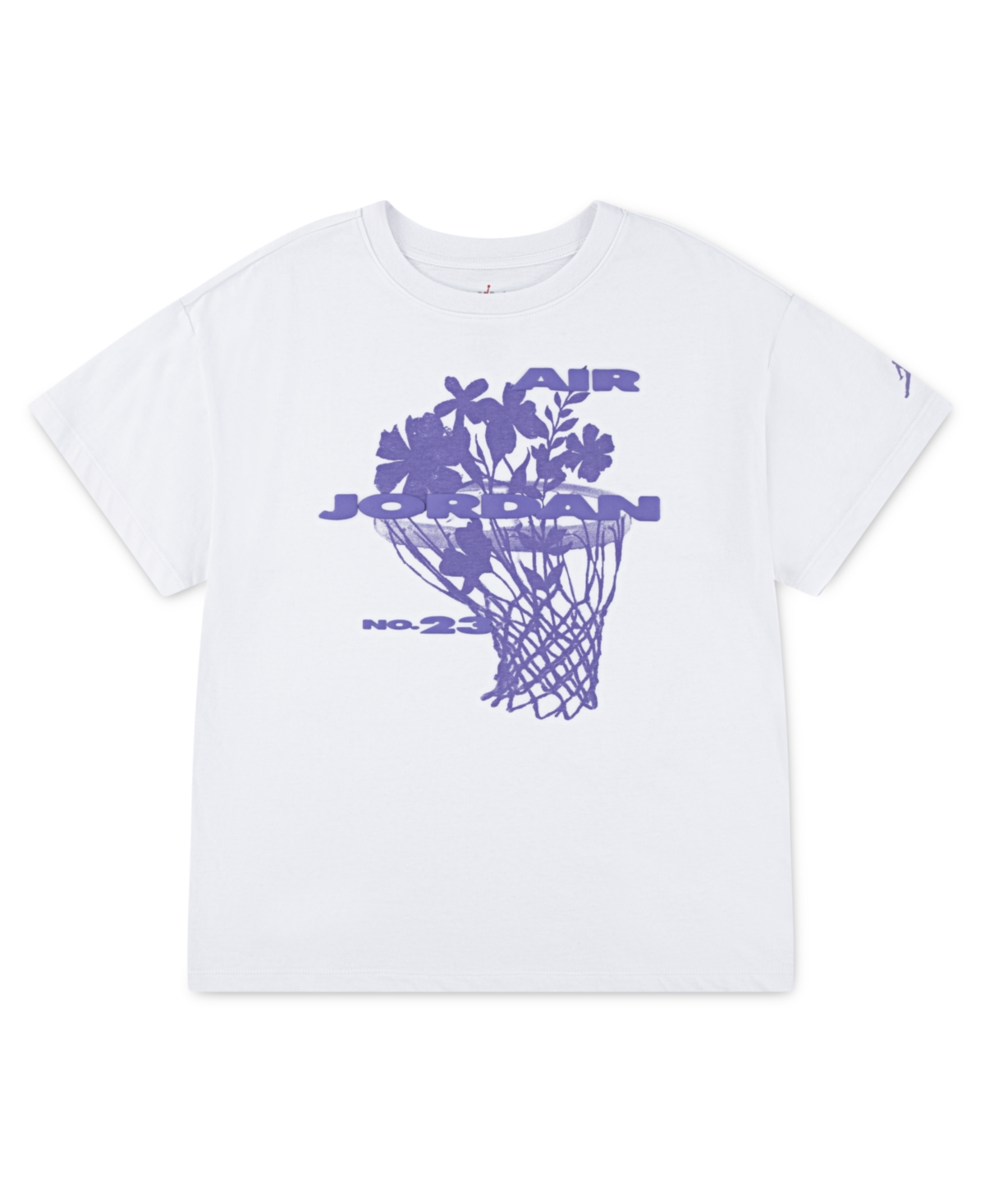 Click here for Jordan Big Girls 23 Flowers Short sleeve T-Shirt -... prices