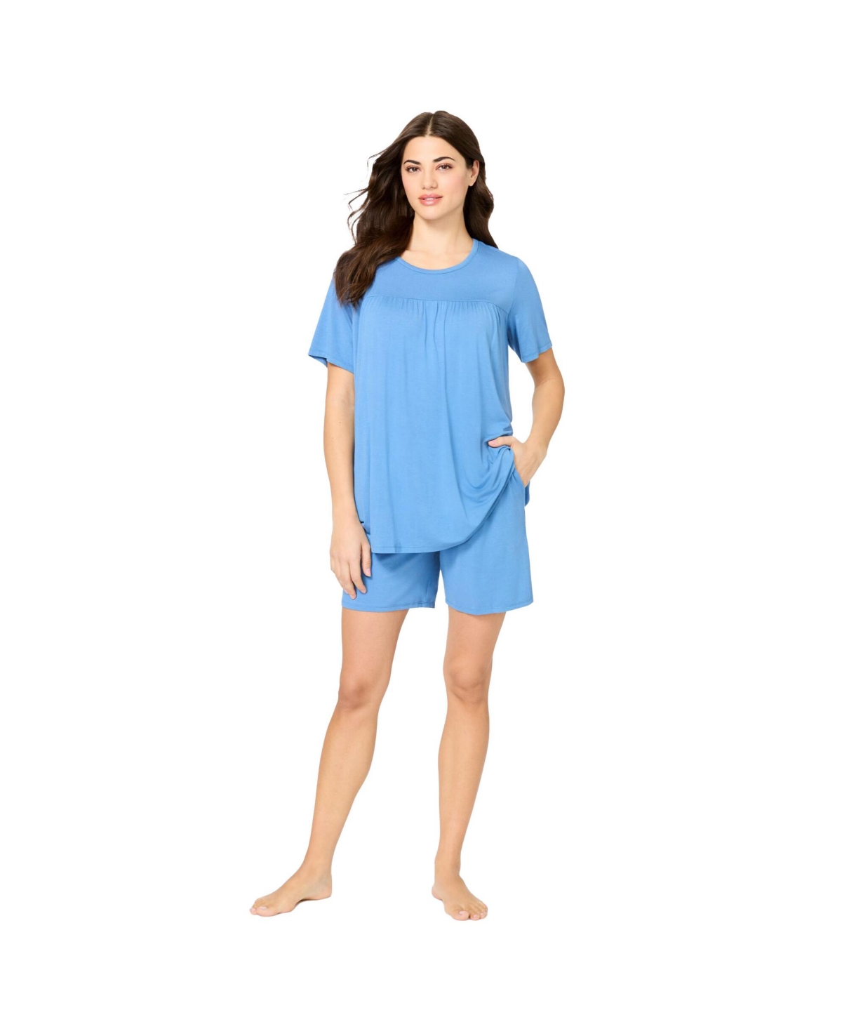 Click here for Woman Within Womens Within Serenada Shorty Pajamas... prices