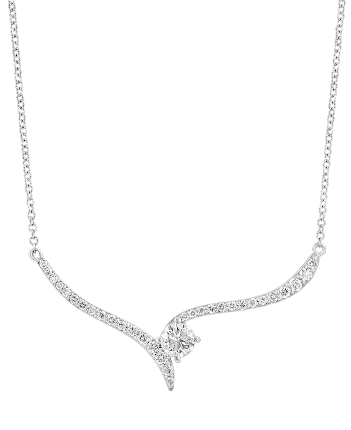 Click here for Effy Diamond Swirl 18 Collar Necklace (5/8 ct. t.w... prices