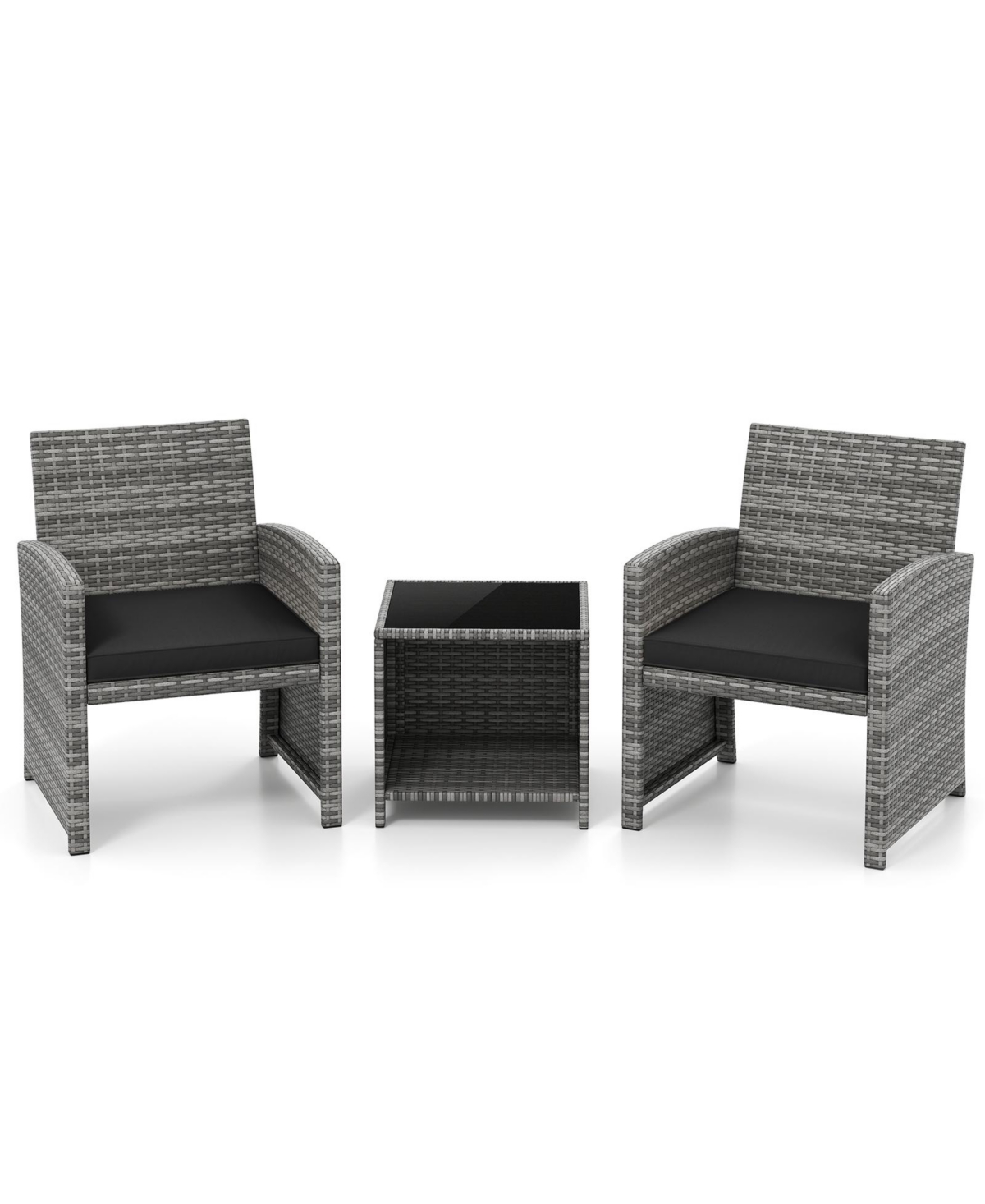 Click here for Slickblue Outdoor 3-Piece Conversation Set with 2... prices
