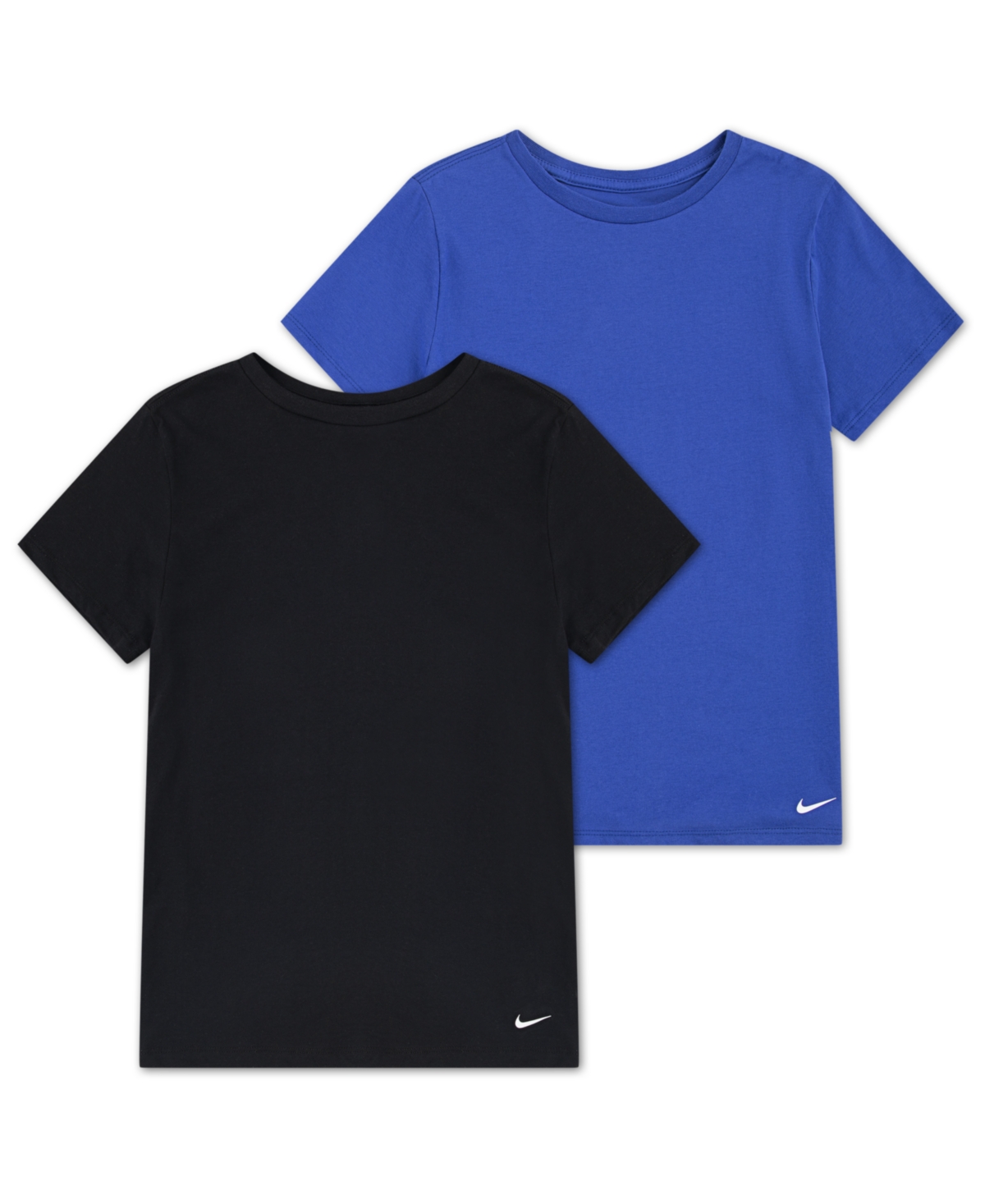 Click here for Nike Boys 2Pk Crew Undershirt - Game royal/Black prices