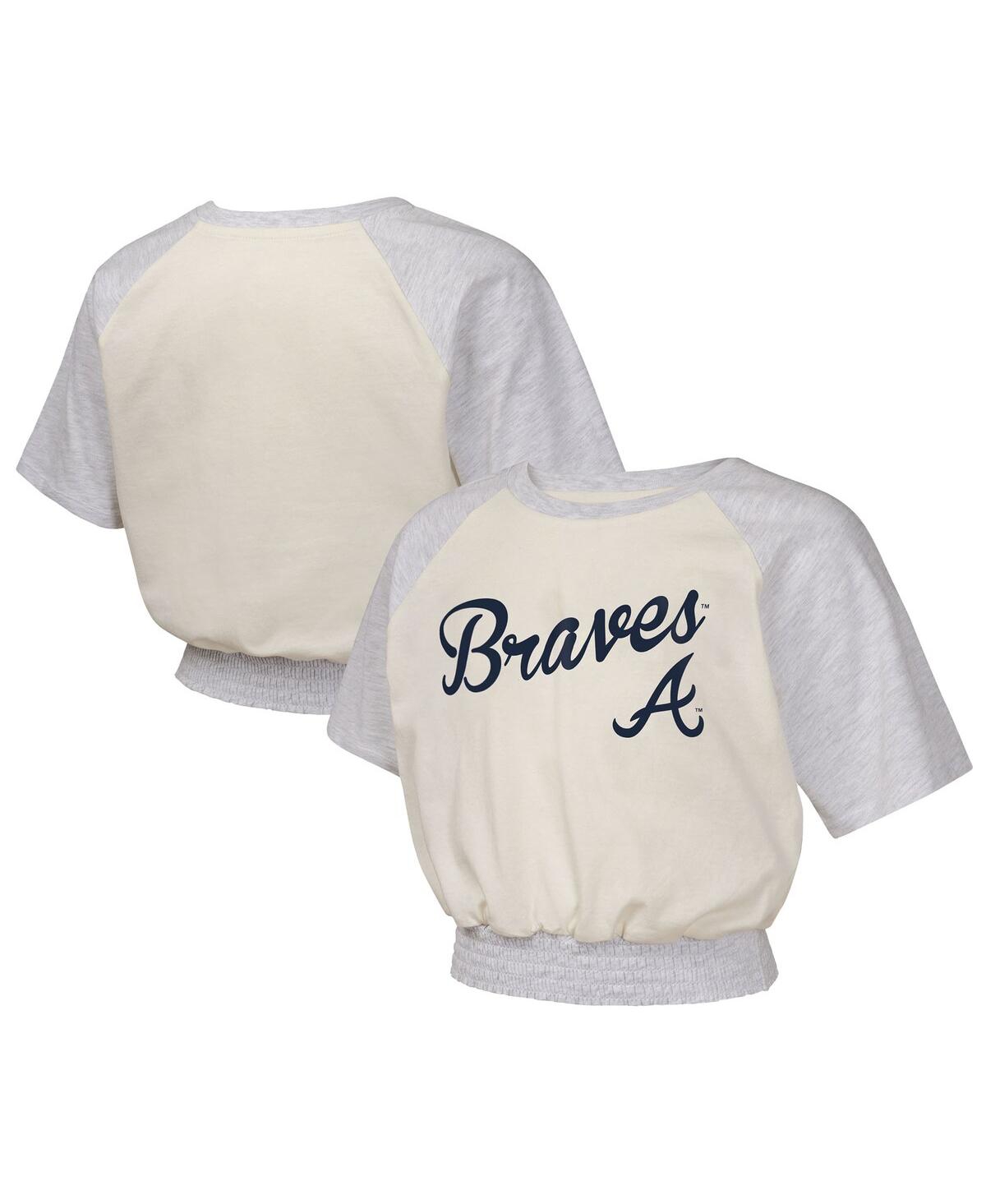 Click here for Outerstuff Big Girls Cream Atlanta Braves Curve Ba... prices