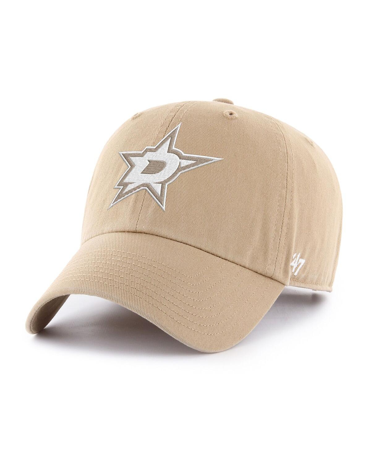 Click here for 47 Brand Mens Khaki Dallas Stars Logo Clean Up Adj... prices