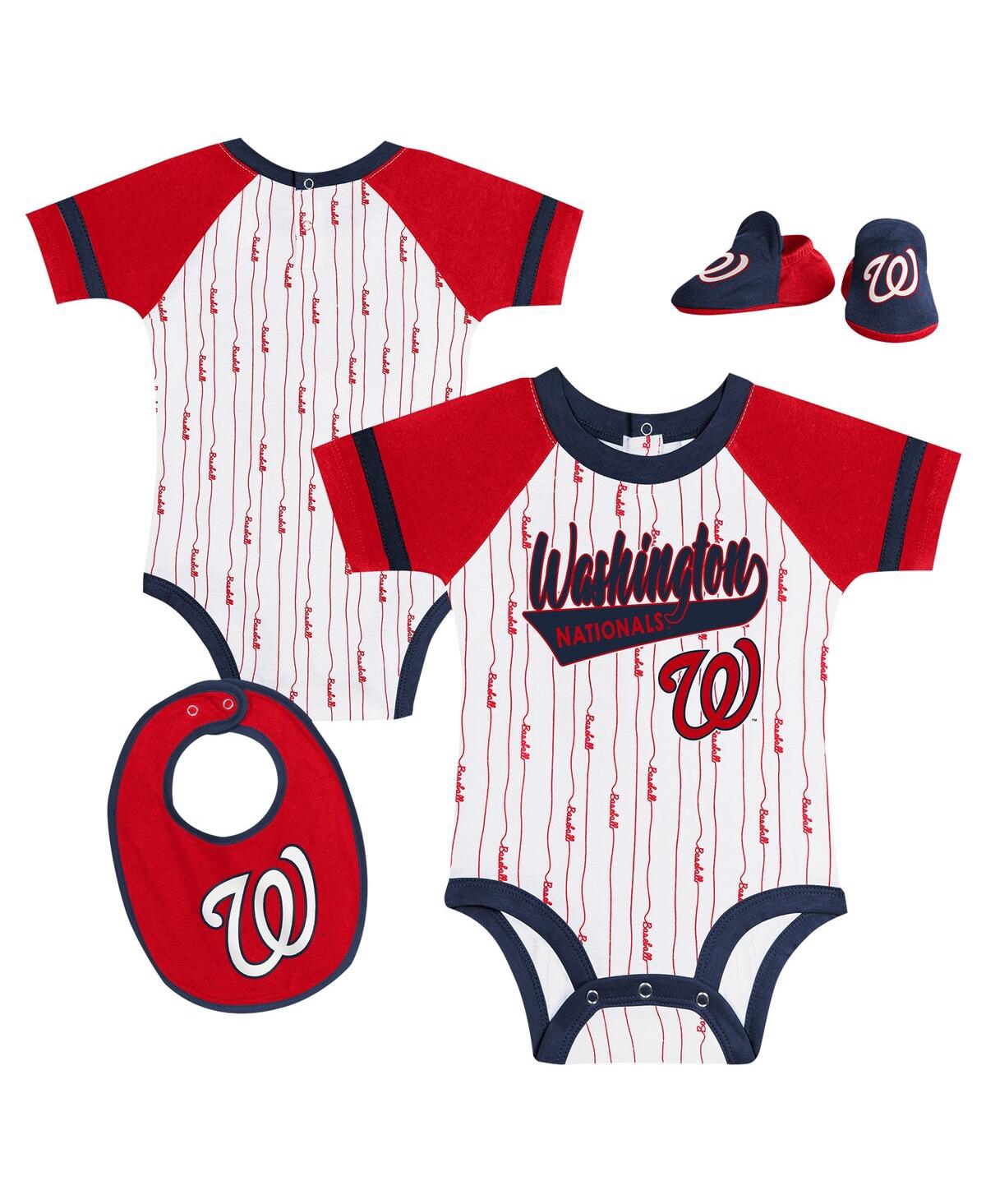 Click here for Outerstuff Big Boys and Girls White Washington Nat... prices