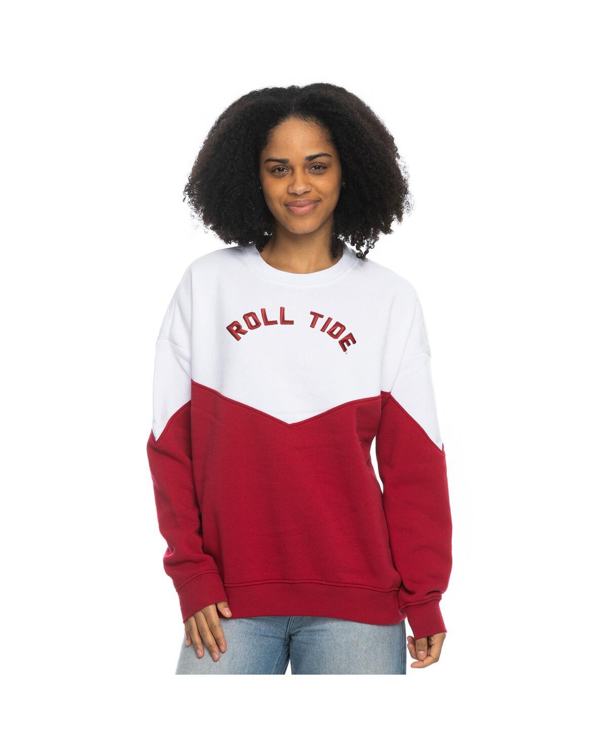 Click here for ZooZatz Womens White Alabama Crimson Tide Bestie O... prices