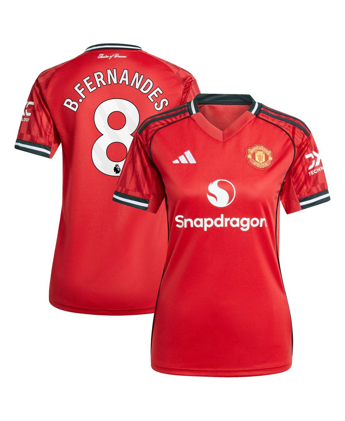 Click here for Adidas Womens Bruno Fernandes Red Manchester Unite... prices