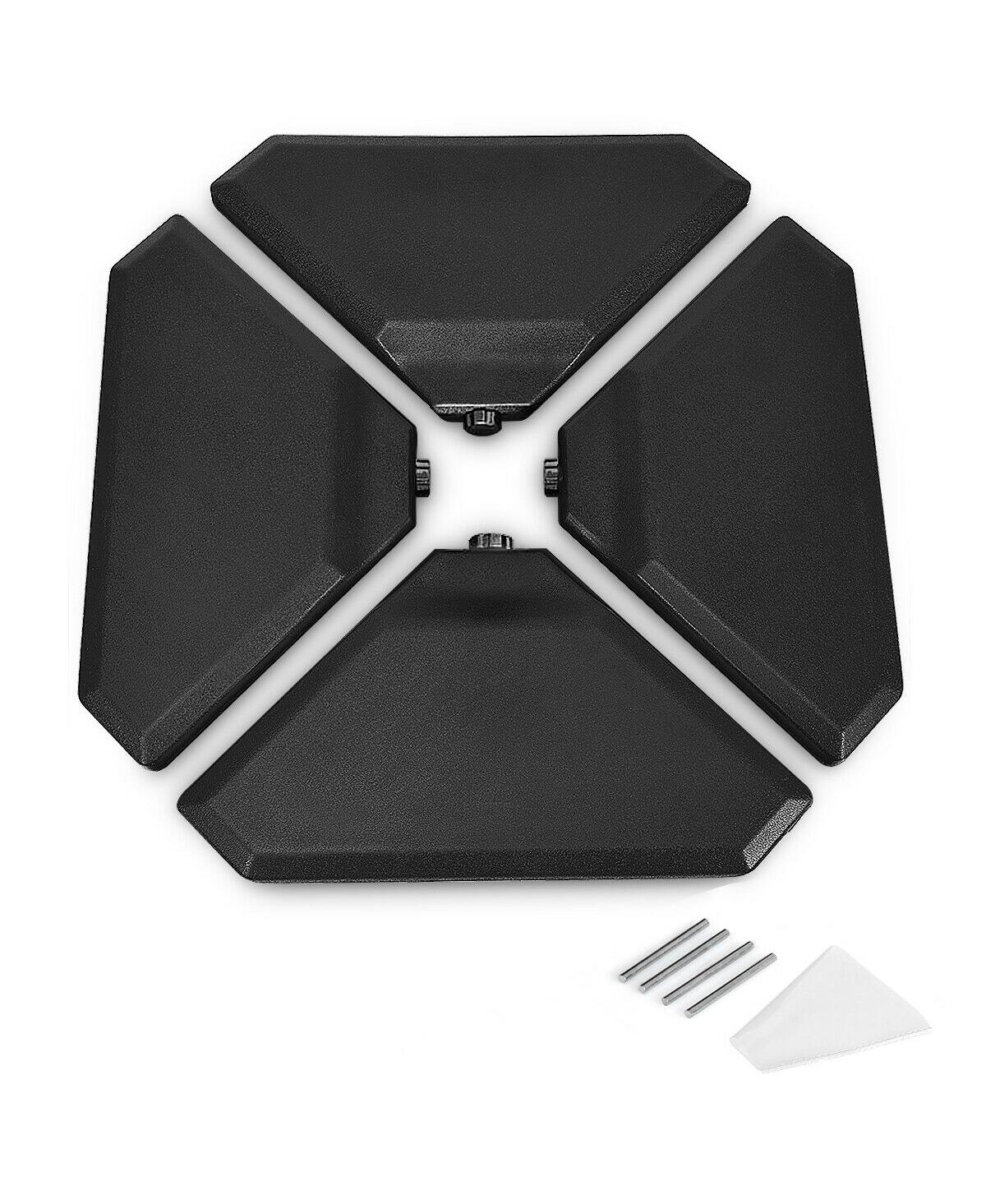 Click here for Gymax 4PCS Patio Cantilever Offset Umbrella Base S... prices