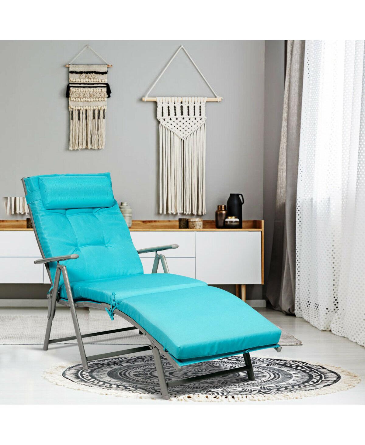 Click here for Costway 2PCS Outdoor Folding Chaise Lounge Chair w... prices