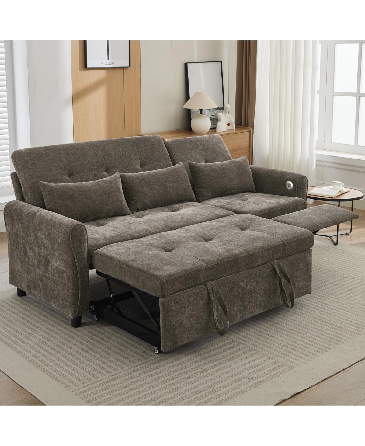 Click here for Streamdale Furniture 2-in-1 Sofa Bed with Reversib... prices