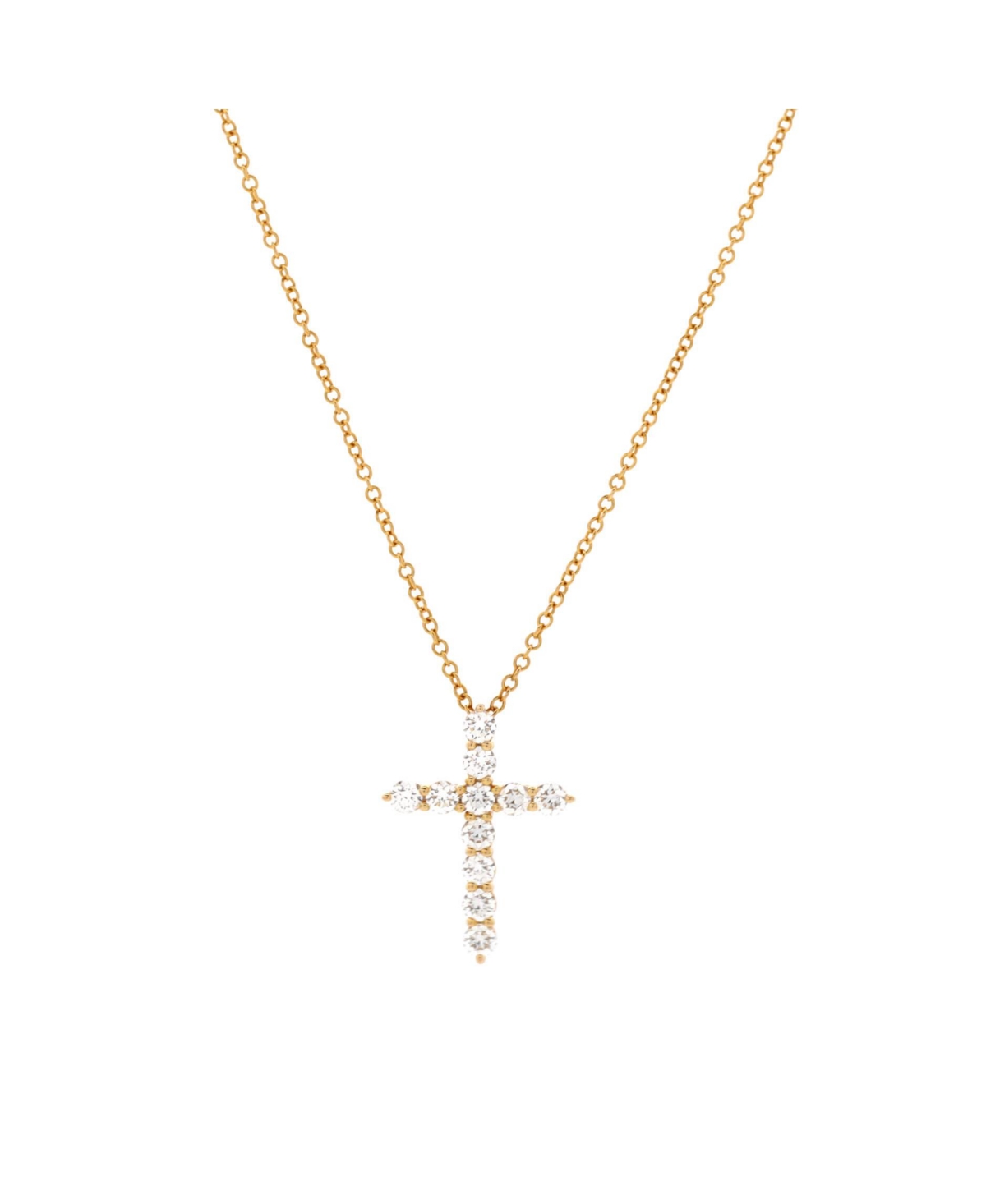 Click here for Pre-Owned Tiffany & Co. Mini Cross Pendant Necklac... prices