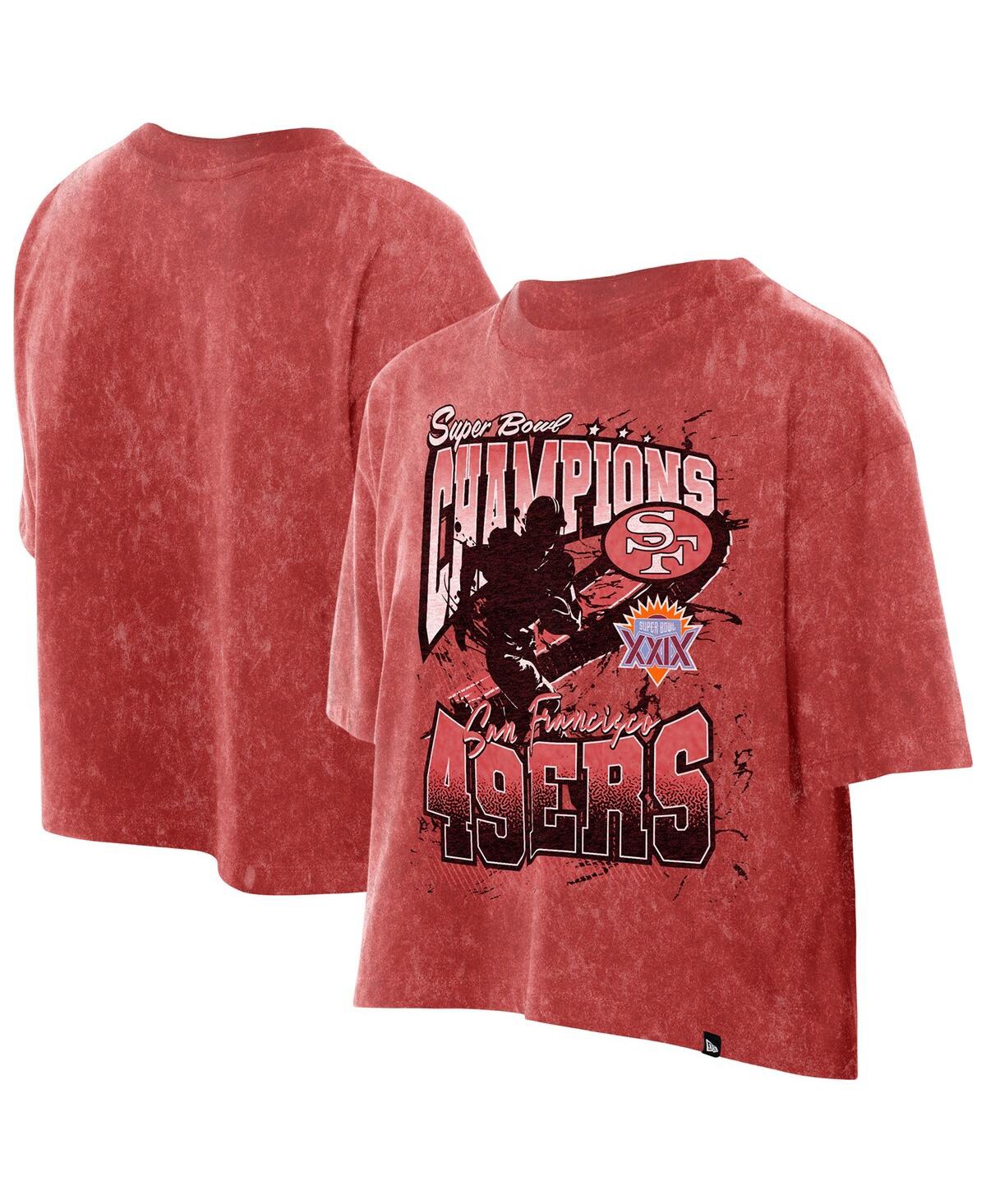 Click here for New Era Womens Scarlet San Francisco 49ers Cropped... prices