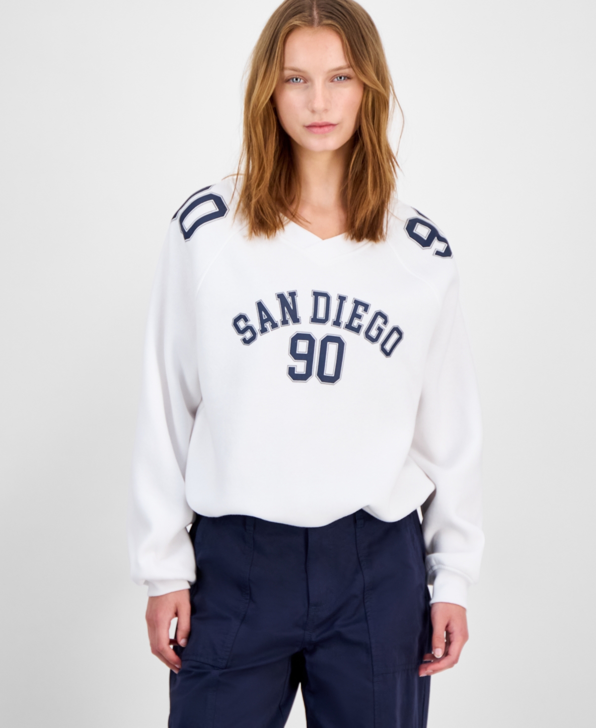 Click here for Planet Heart Juniors Varsity Graphic Bubble-Hem Sw... prices
