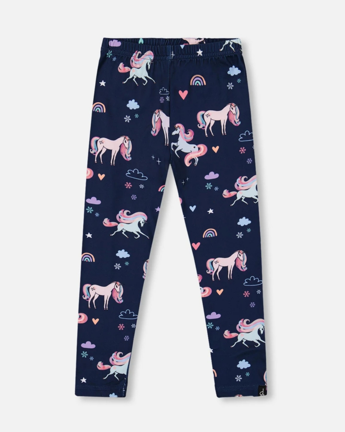 Click here for Deux par Deux Girl Stretch Jersey Leggings Navy Un... prices