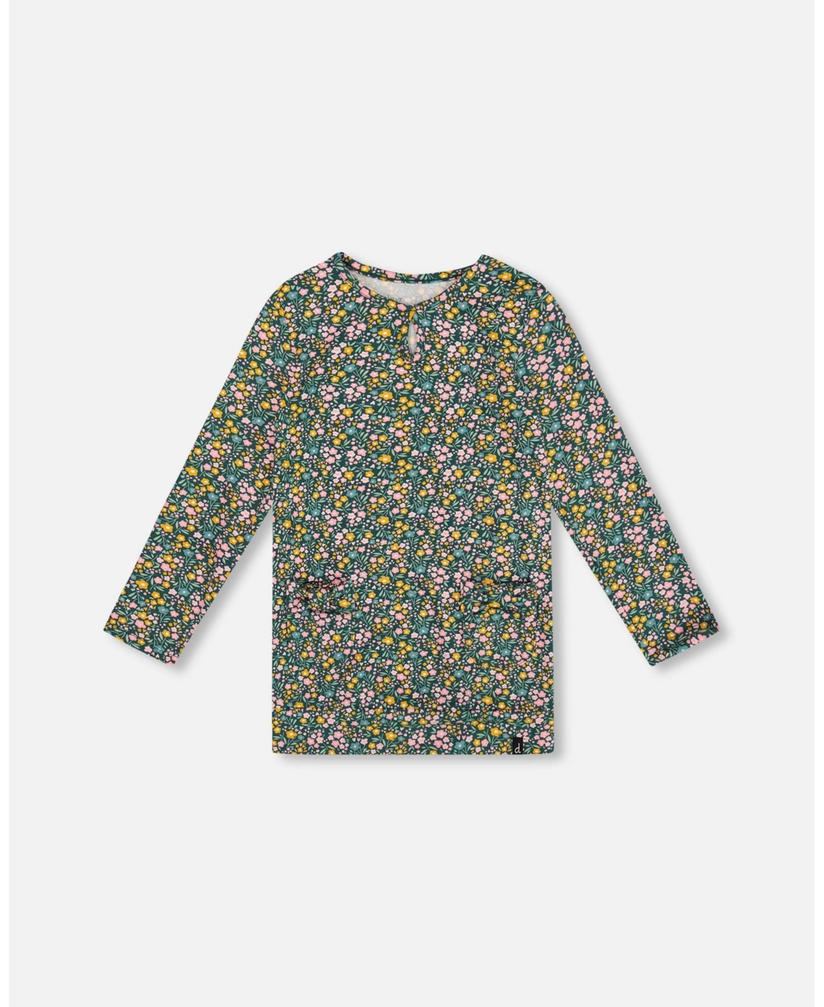 Click here for Deux par Deux Big Girls Jersey Tunic Green with Fl... prices