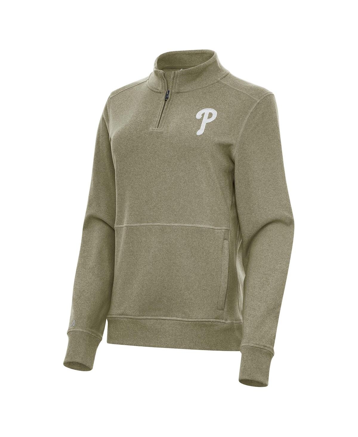 Click here for Antigua Womens Olive Philadelphia Phillies Crush Q... prices