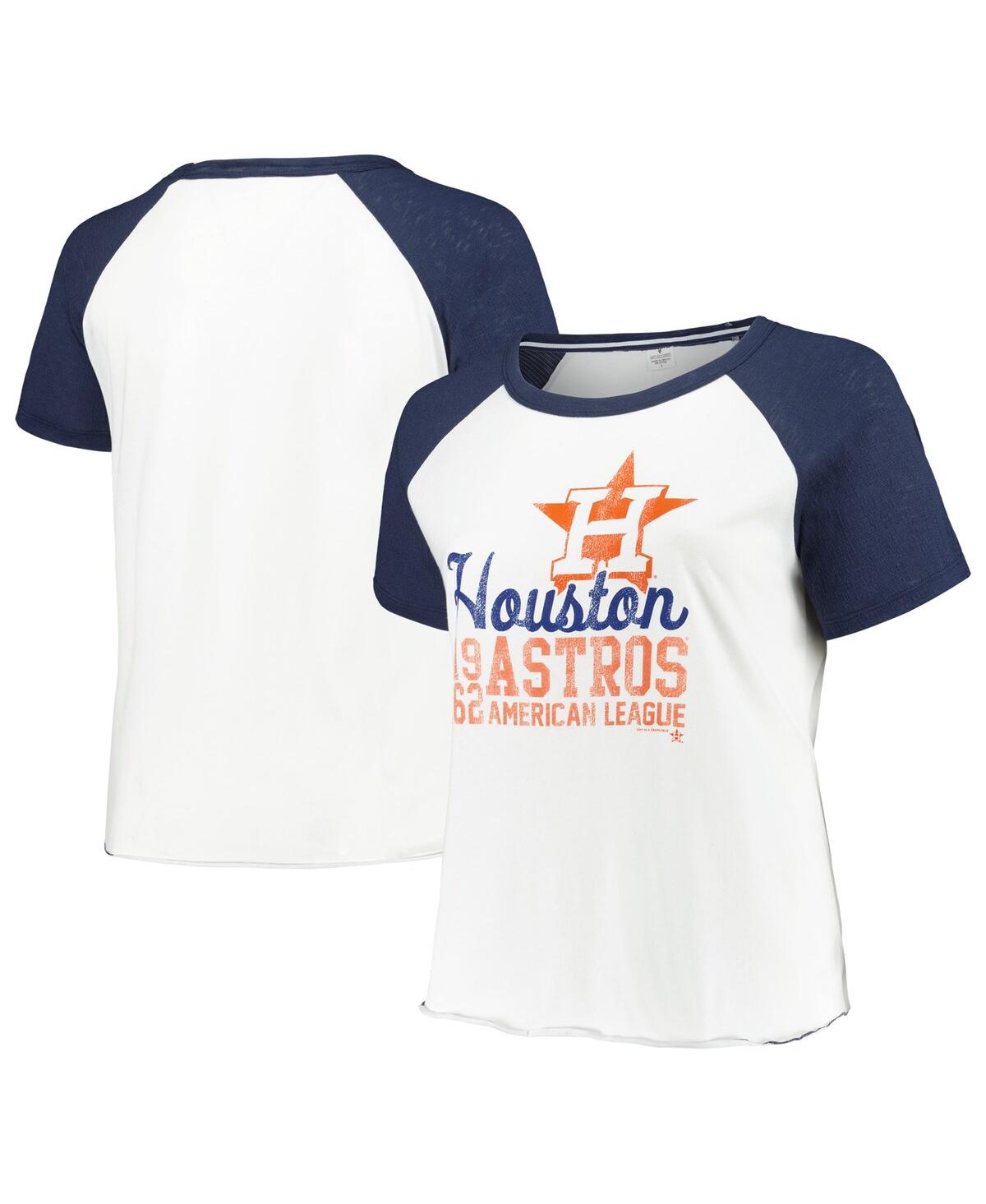 Click here for Soft As A Grape Womens White Houston Astros Plus S... prices