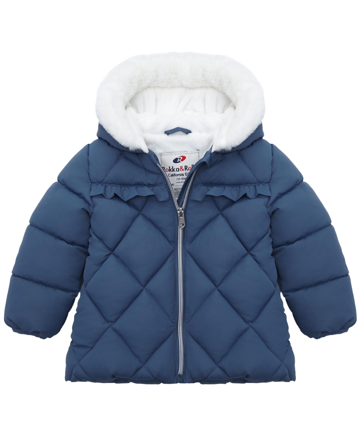 Click here for Rokka&Rolla Baby Girls Soft Lining Hooded Puffer J... prices
