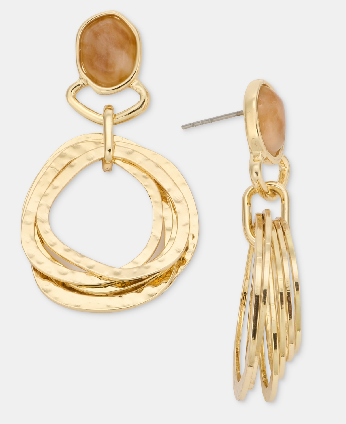 Click here for Style & Co Stone & Hammered Ring Doorknocker Drop... prices